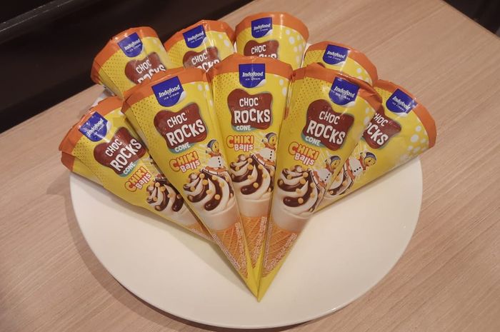 Kolaborasi Unik dan Satu-satunya di Indonesia, Ice Cream ChocRocks Cone ...