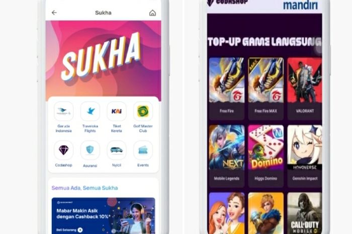 Begini Cara Top Up Voucher Game Codashop di Livin' by Mandiri - Semua ...