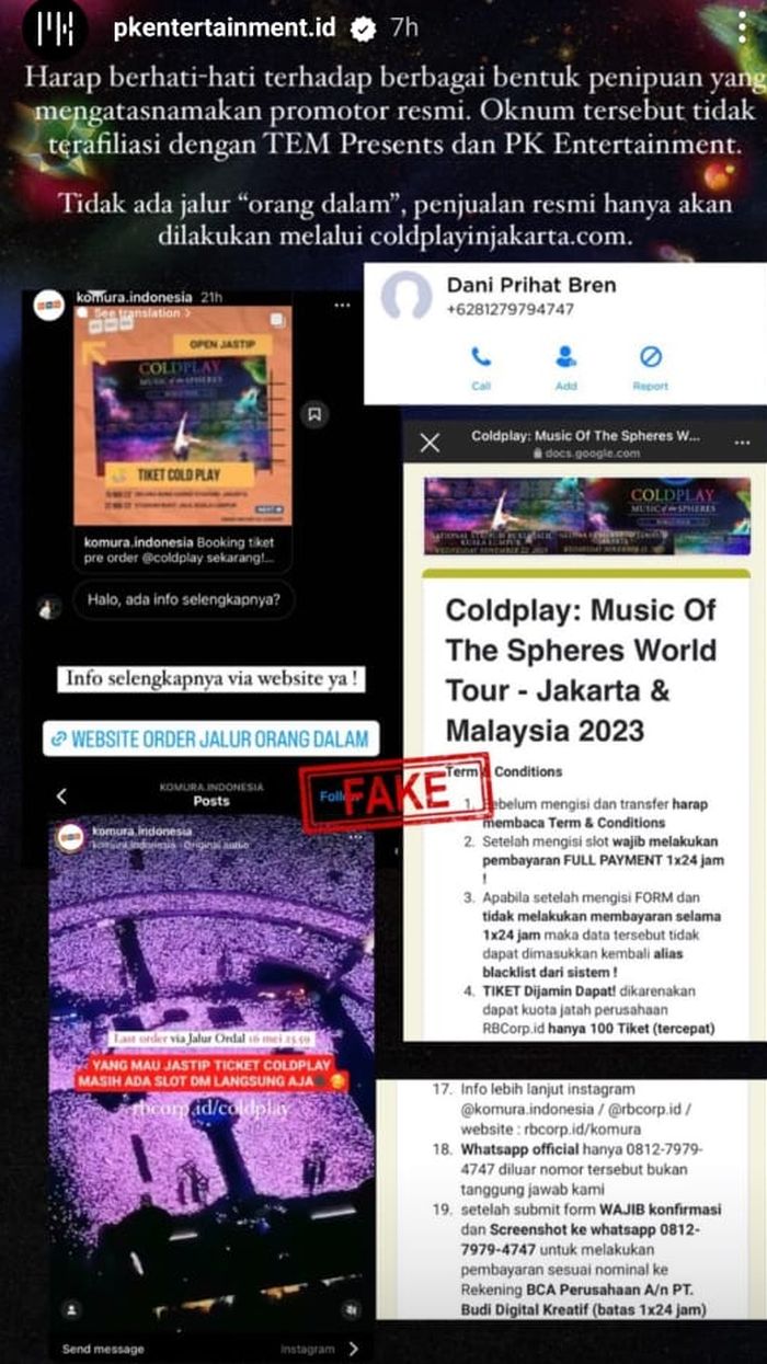Enggak Ada Jalur Ordal Buat Tiket Konser Coldplay Jakarta, Promotor Langsung Nge-spill Akun ...