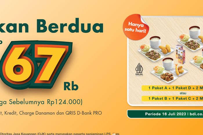 Cara Dapetin Promo HokBen Makan Berdua Rp 67 Ribu Pakai Danamon ...