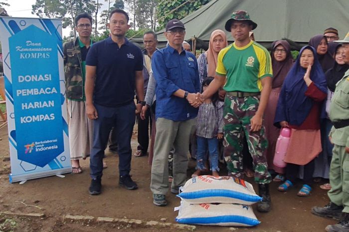 Yayasan Dana Kemanusiaan Kompas Salurkan Logistik Dapur Umum untuk Bantu Korban Gempa Cianjur