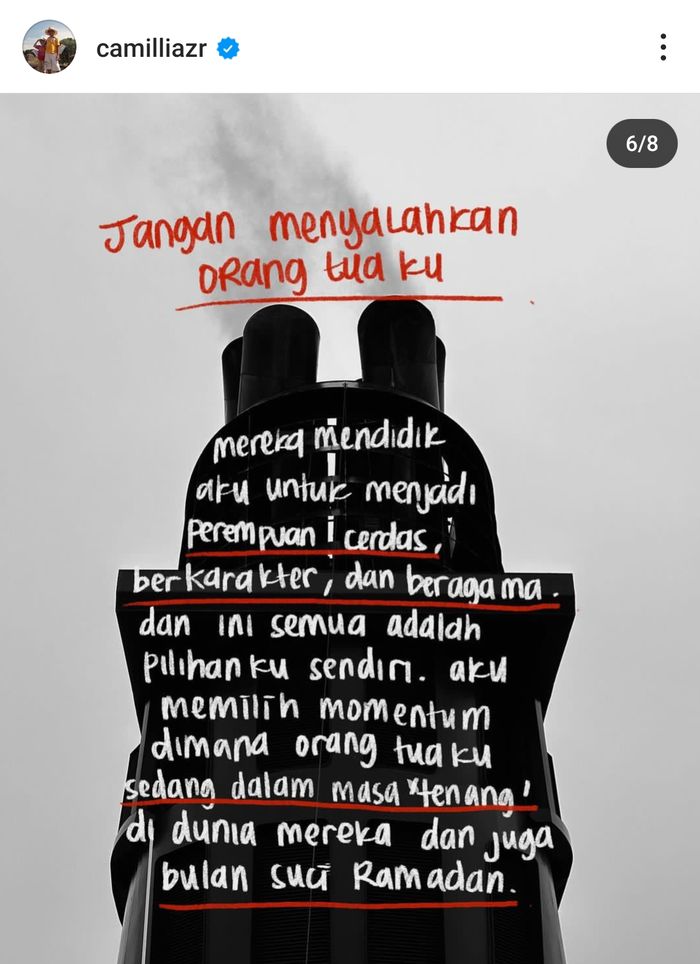 Lepas Hijab, Camillia Laetitia Azzahra Minta Publik Tak Salahkan Ridwan Kamil dan Atalia ...