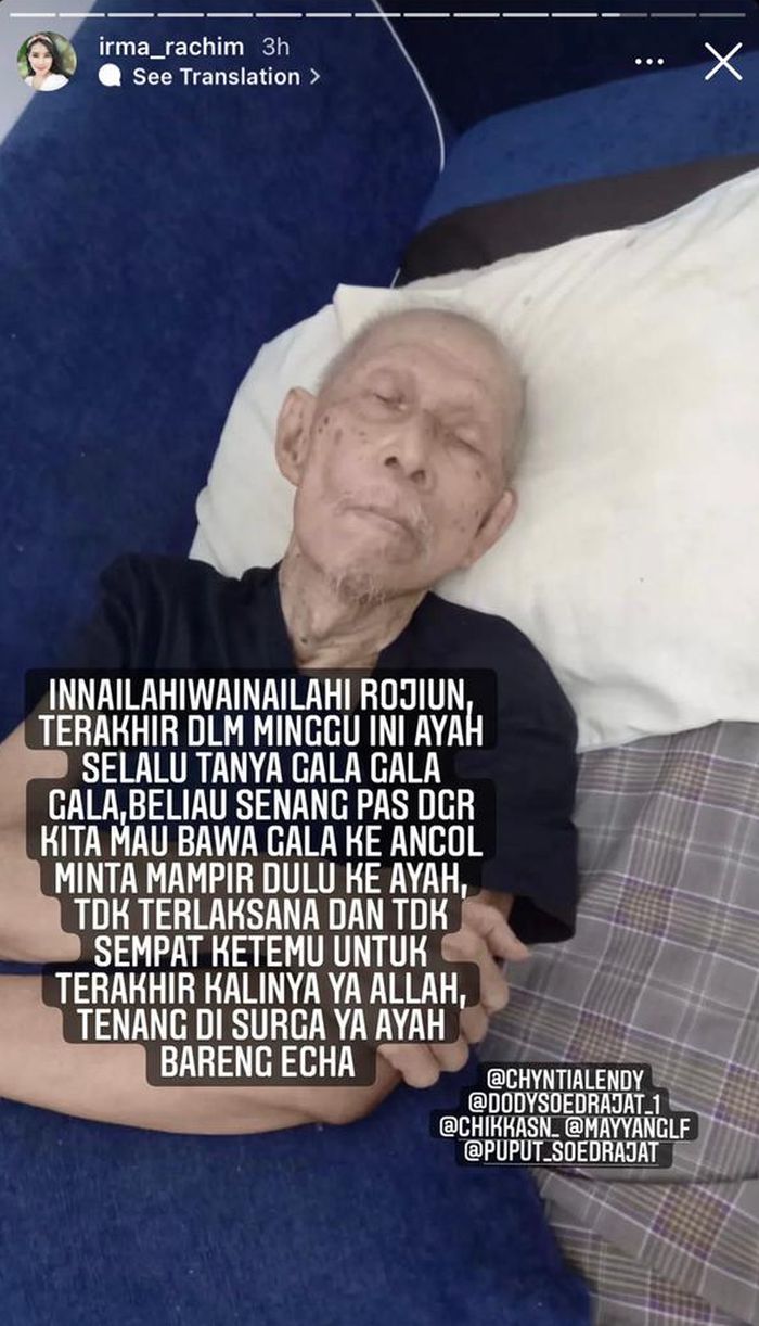 Penyebab Ayah Doddy Sudrajat Meninggal, Permintaan Terakhir Kakek ... Penyebab Ayah Doddy Sudrajat Meninggal, Permintaan Terakhir Kakek ...
