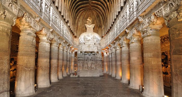 Gua Ajanta, Mahakarya Buddha yang Tersembunyi selama 14 Abad di India ...