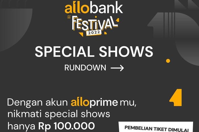 Cara Beli Tiket Special Shows Allo Bank Festival 2022, Bisa Ketemu NCT ... Cara Beli Tiket Special Shows Allo Bank Festival 2022, Bisa Ketemu NCT ...