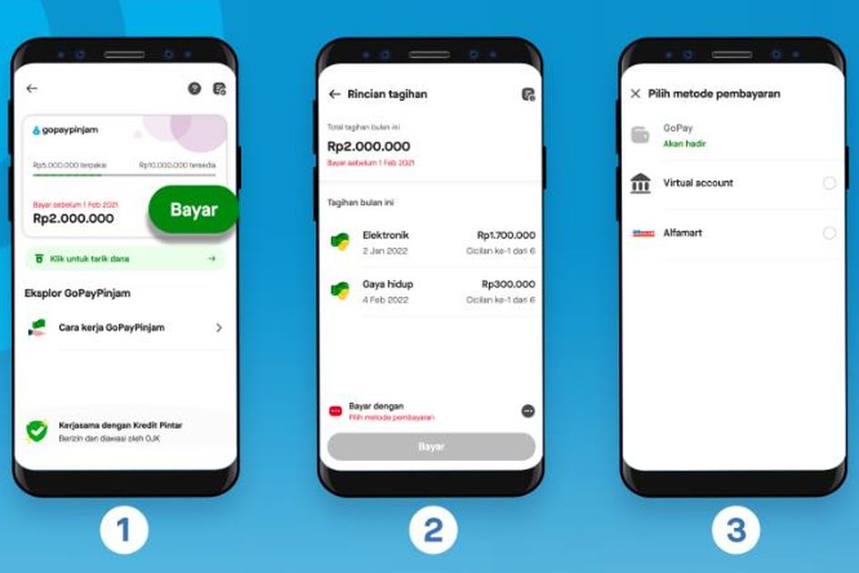 Cara Bayar Tagihan Gopay Pinjam via Alfamart atau Virtual Account Cara Bayar Tagihan Gopay Pinjam via Alfamart atau Virtual Account