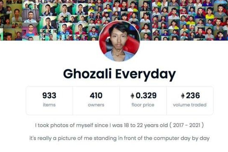 Inilah Ghozali Everyday : Viral Setelah Jual NFT Foto Selfie Rp 12,6 Miliar
