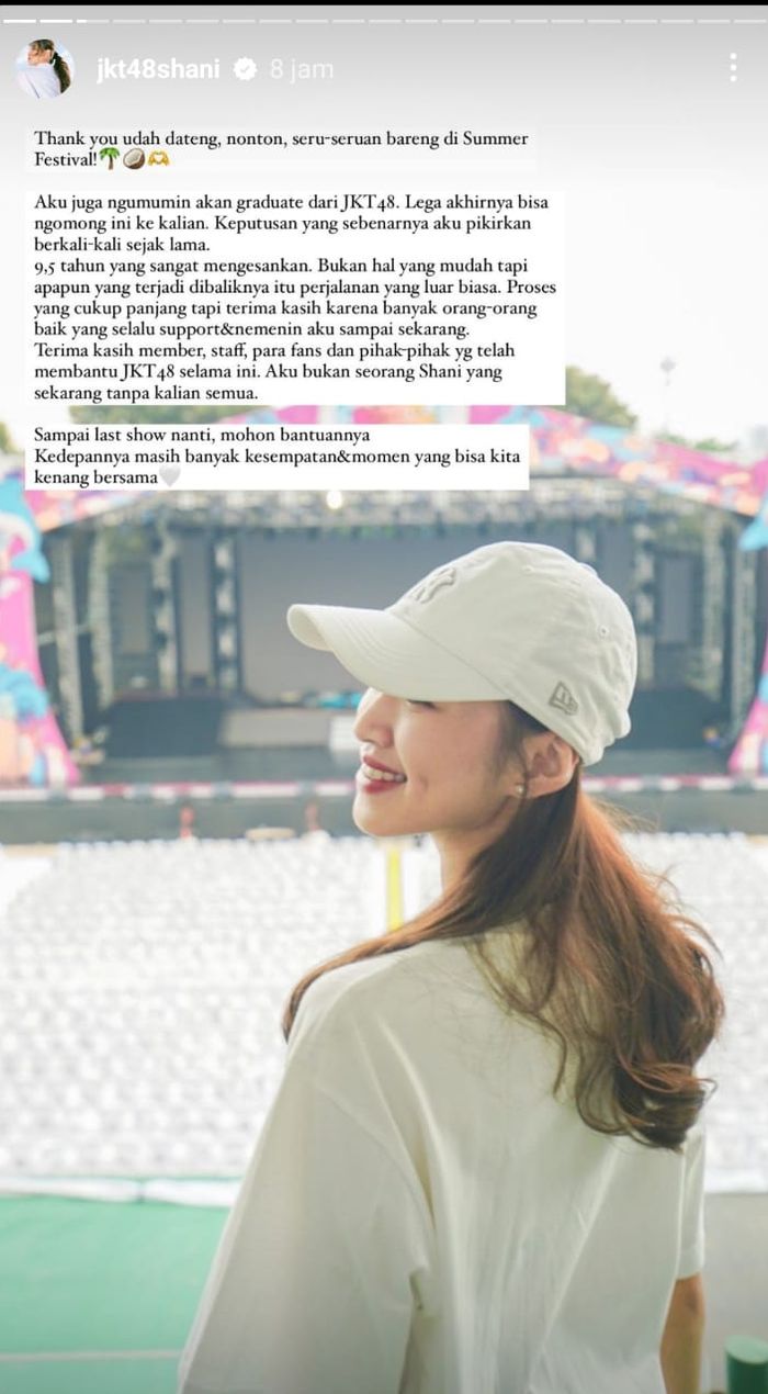 Inspirasi Outfit Shani JKT48 Pakai Topi Buat Look yang Casual - CewekBanget