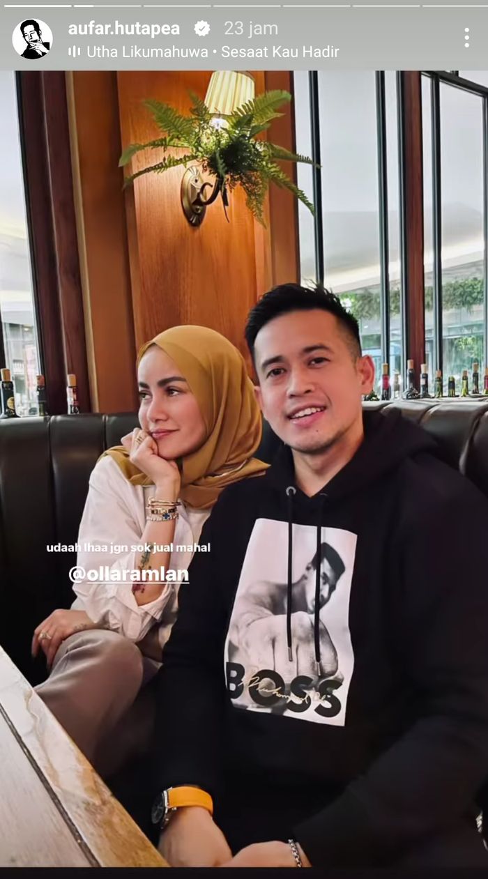 'Jangan Sok Jual Mahal', Aufar Hutapea Tampak Mesra dengan Olla Ramlan ...
